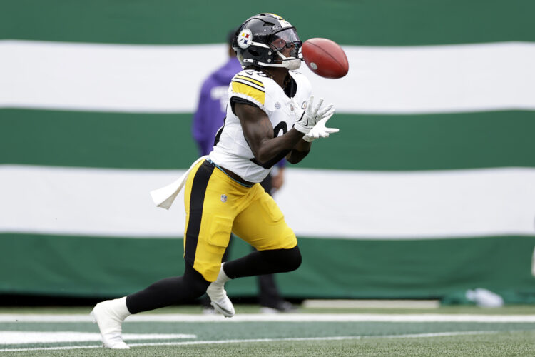 Steelers rookie Kaleb Johnson will watch from the bench after kick ...